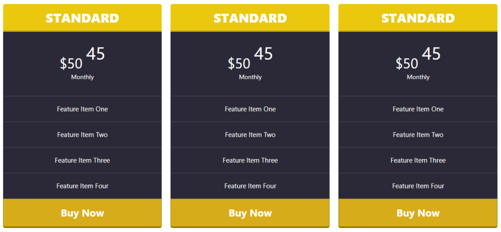 Elementor Pricing Table - Plugin Devs